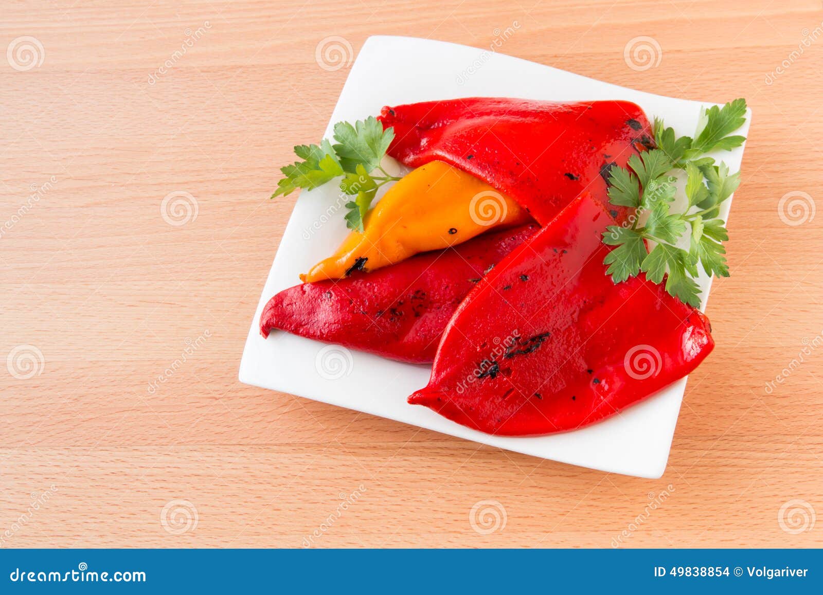 Fire roasted bell peppers. stock photo. Image of fire - 49838854