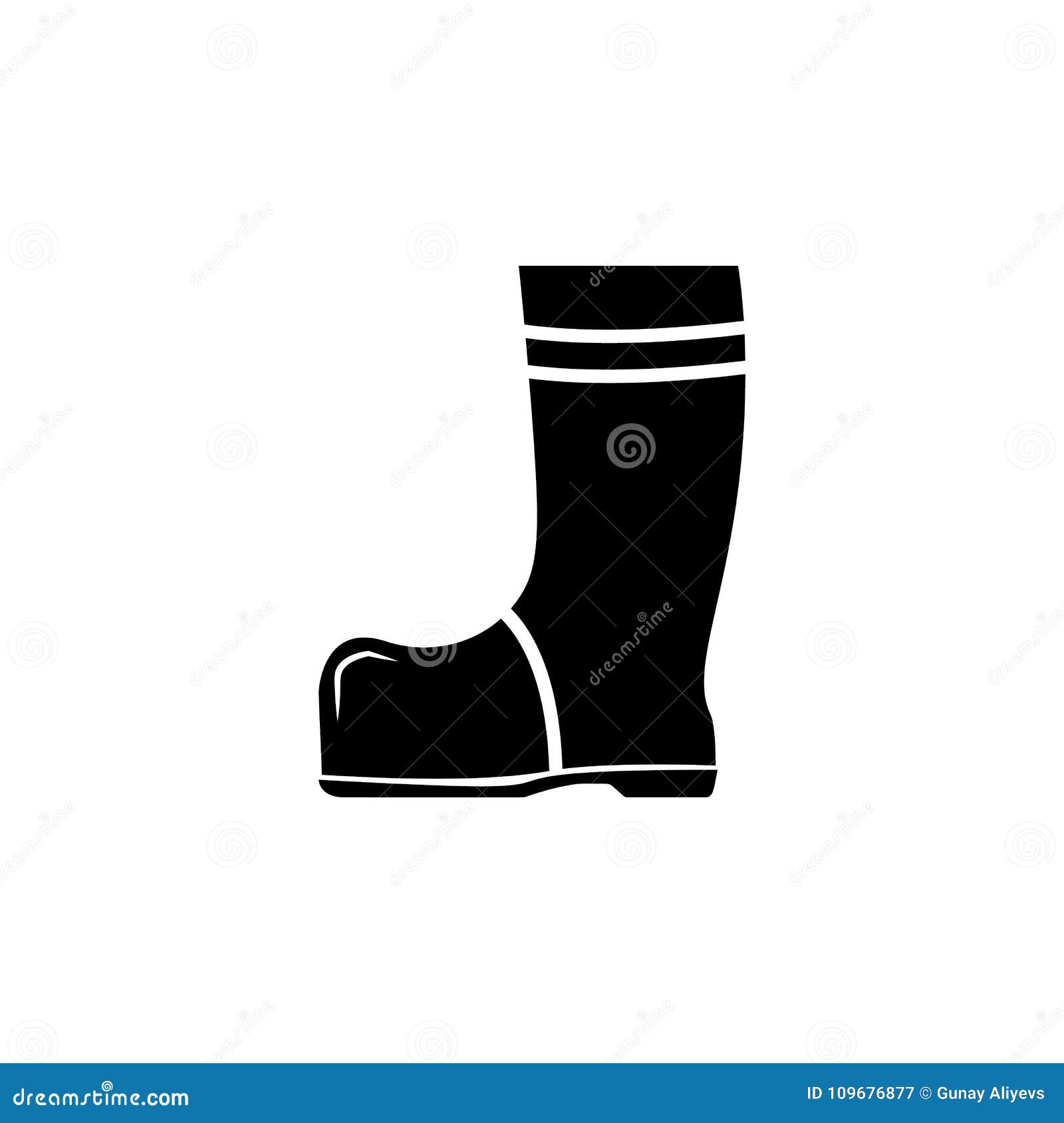 Fire Rubber Boots Line And Glyph Icon, Fireman And Clothes, Firefighter ...
