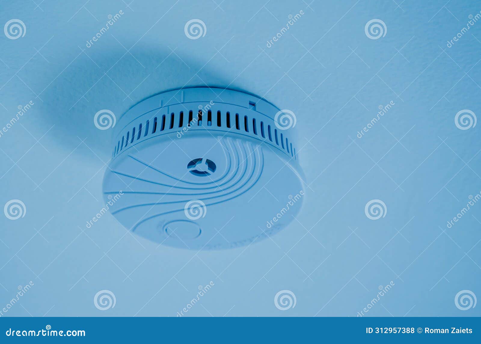 Fire Safety Detector on the Ceiling in a Modern Apartment Stock Photo ...