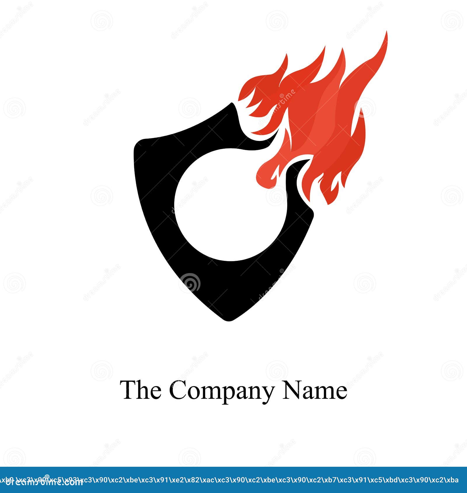 Fire Safety Emblem, Vector Illustration Stock Vector - Illustration of ...