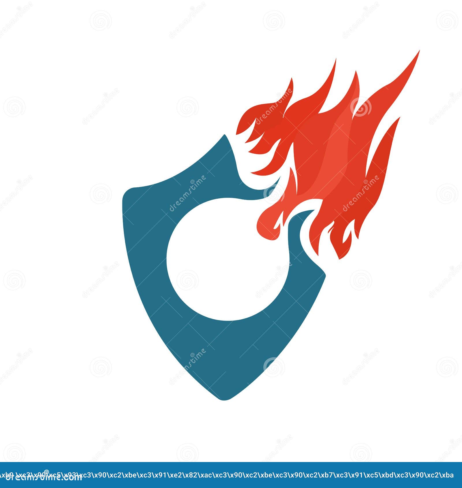 Fire Safety Emblem, Vector Illustration Stock Vector - Illustration of ...