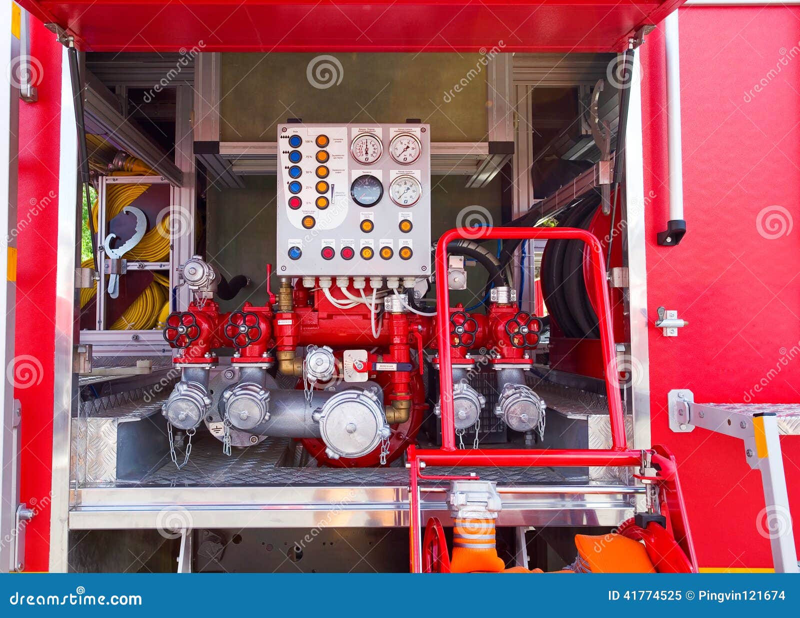 Fire safety equipment stock image. Image of public, components - 41774525