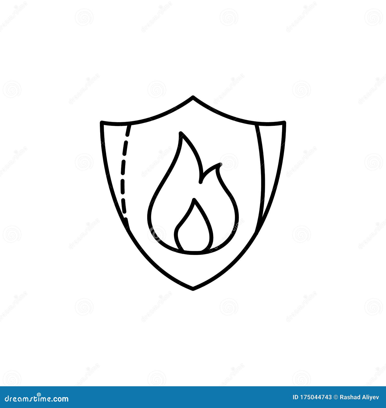 Fire, Safety Icon. Simple Line, Outline Vector Elements of Safety at ...