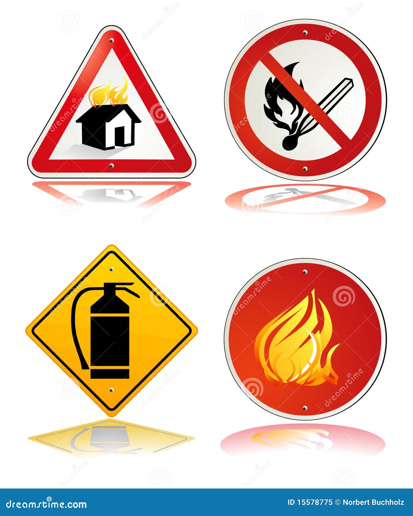 Fire Safety Sign Royalty-Free Stock Photo | CartoonDealer.com #15578775