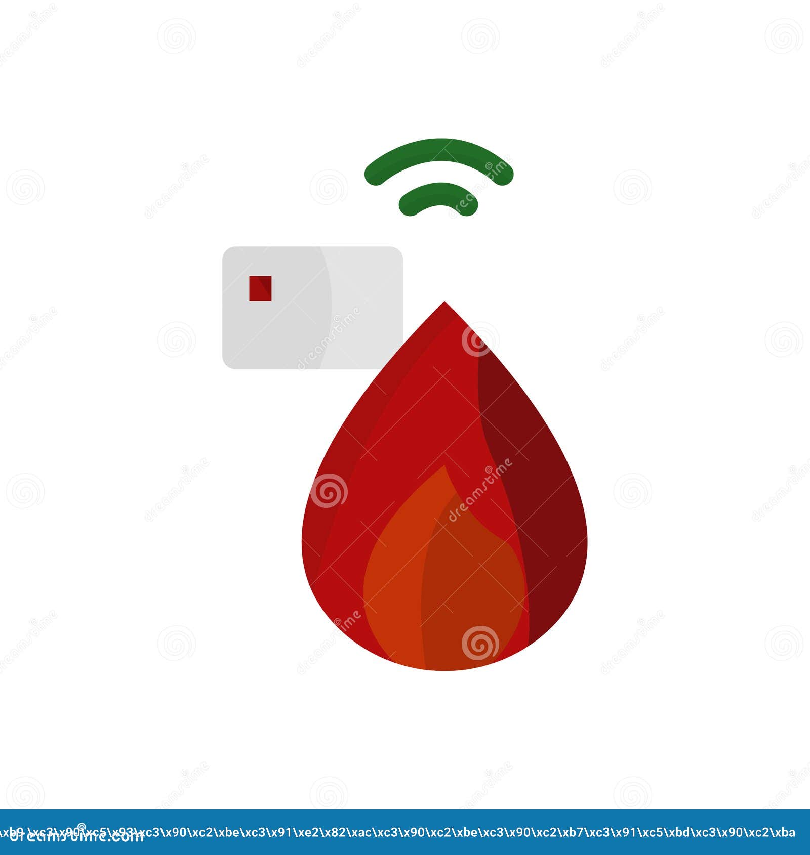 Fire Safety System Icon, Flame, Vector Illustration Stock Vector ...