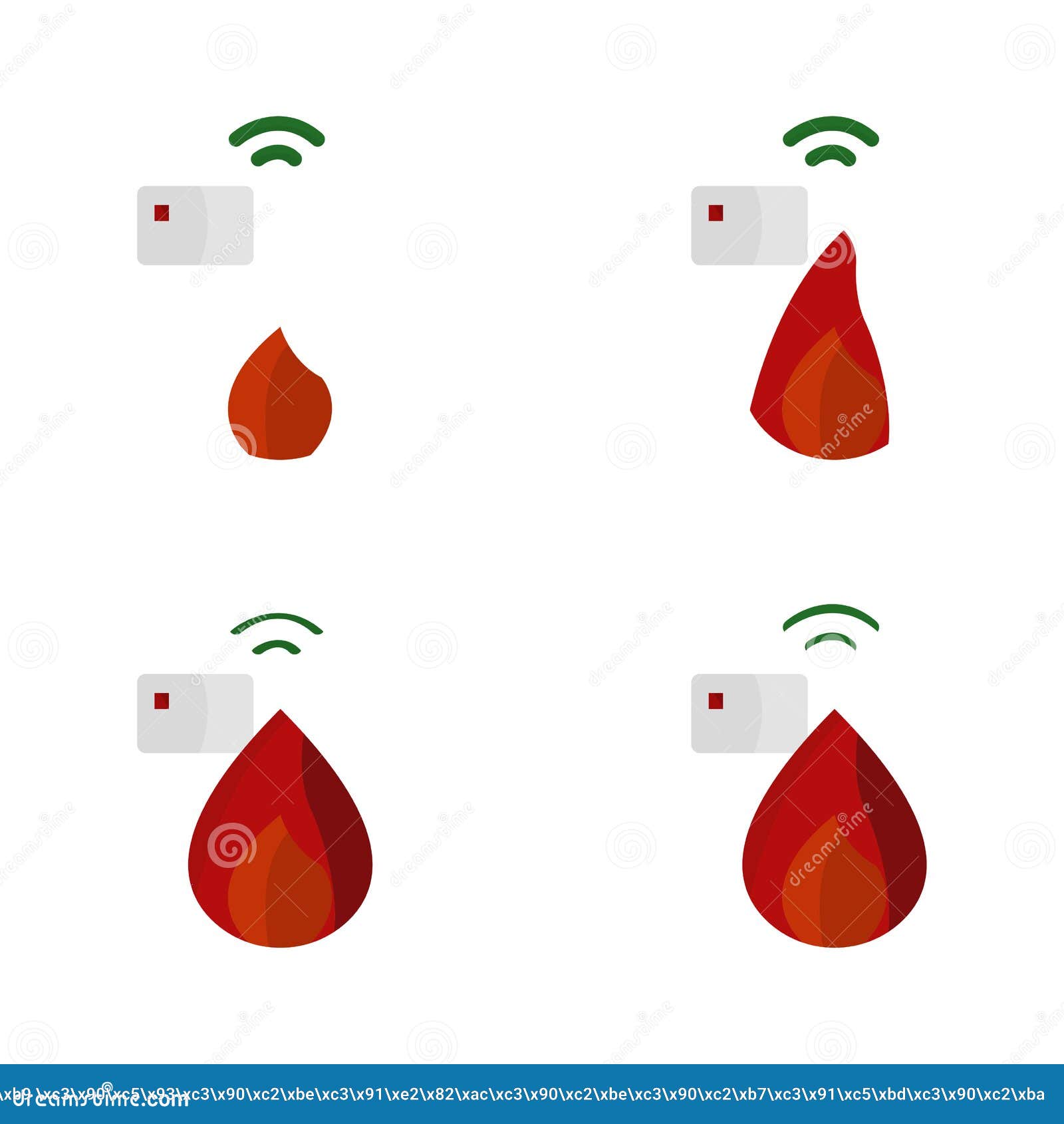 Fire Safety System Icon, Flame, Vector Illustration Stock Vector ...
