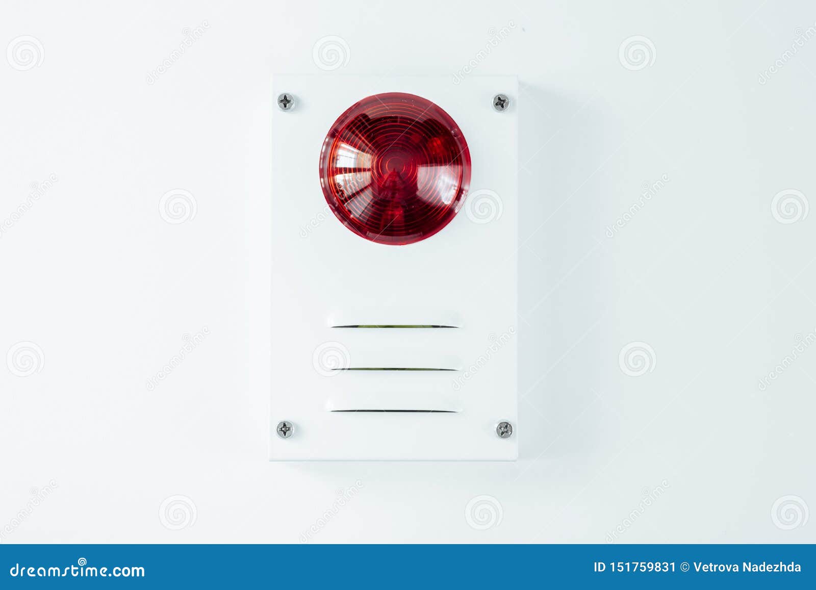 Fire Safety System on a Whate Background of a Copy Space Stock Image ...
