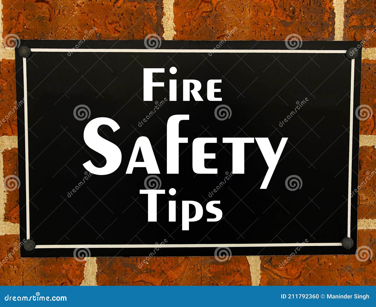 Fire Safety Tips stock illustration. Illustration of wall - 211792360