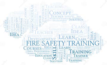 Fire Safety Training Word Cloud. Stock Illustration - Illustration of ...