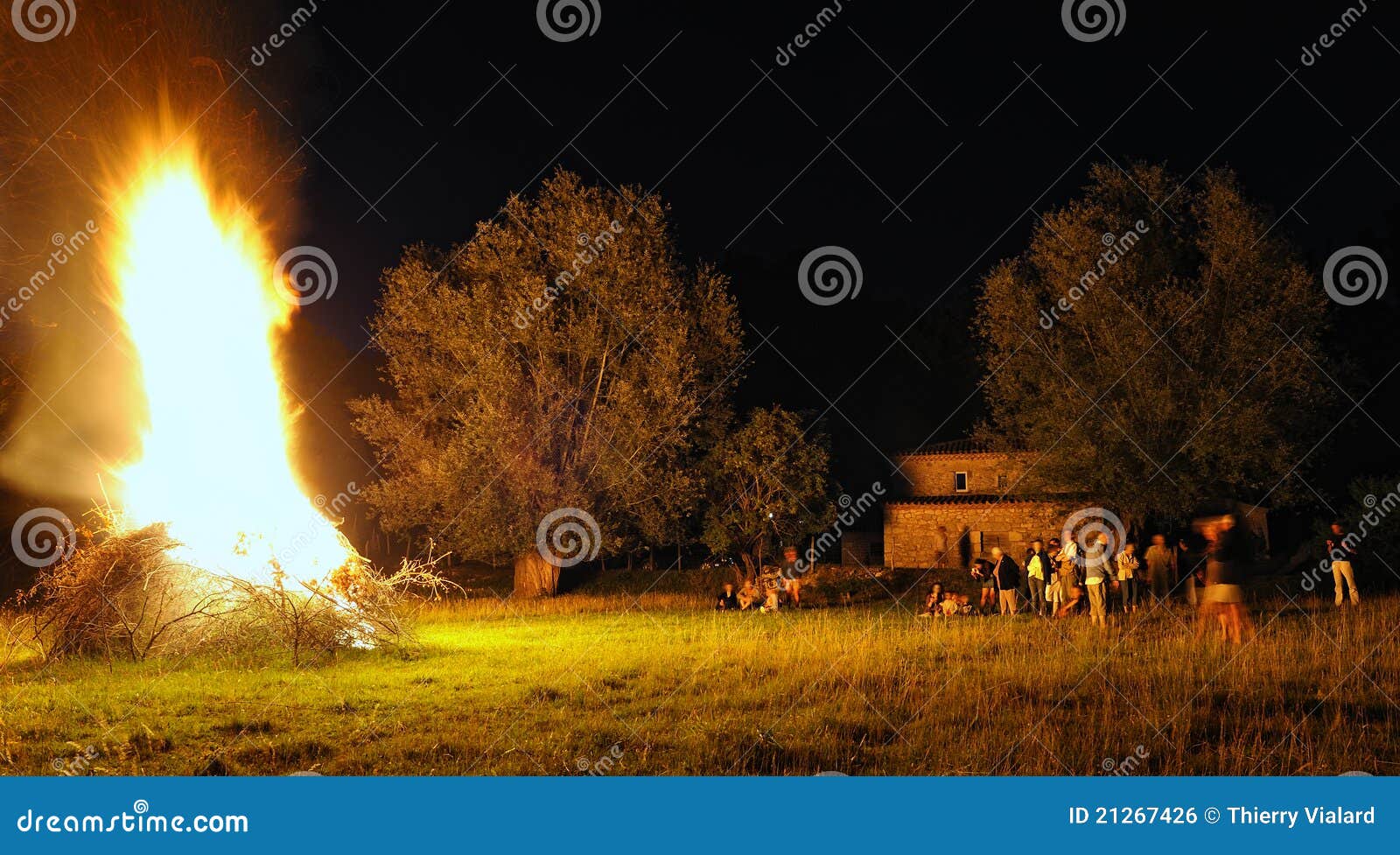 Fire Saint-Jean stock photo. Image of john, bonfire, heart - 21267426