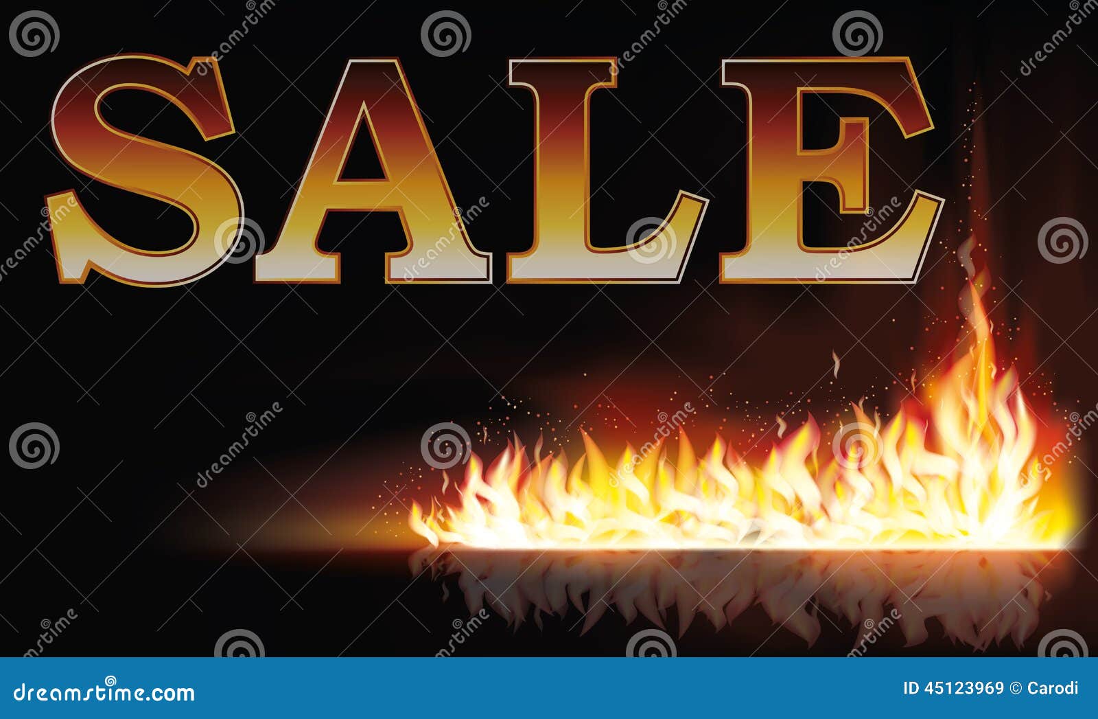 Fire sale background stock vector. Illustration of fire - 45123969