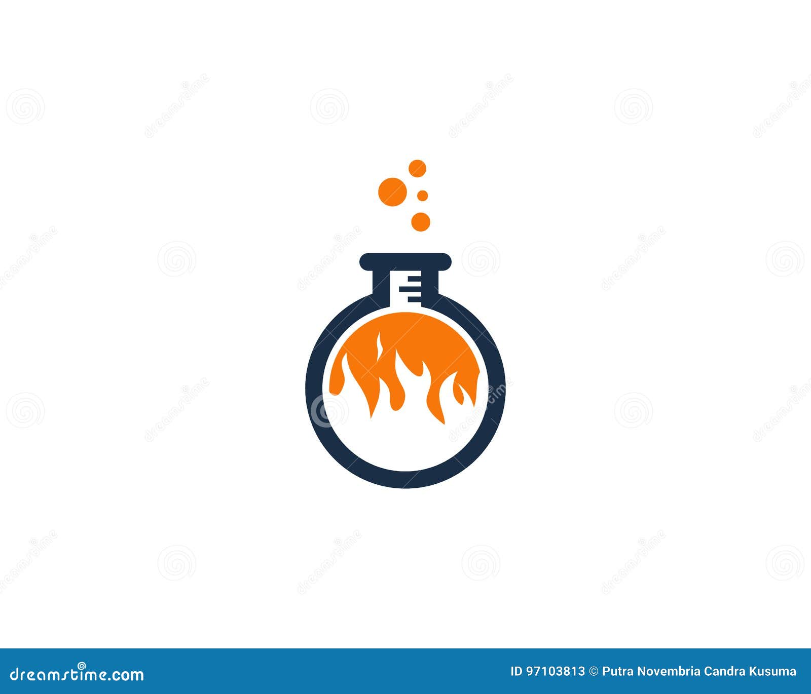 Fire Science Lab Icon Logo Design Element Stock Vector - Illustration ...