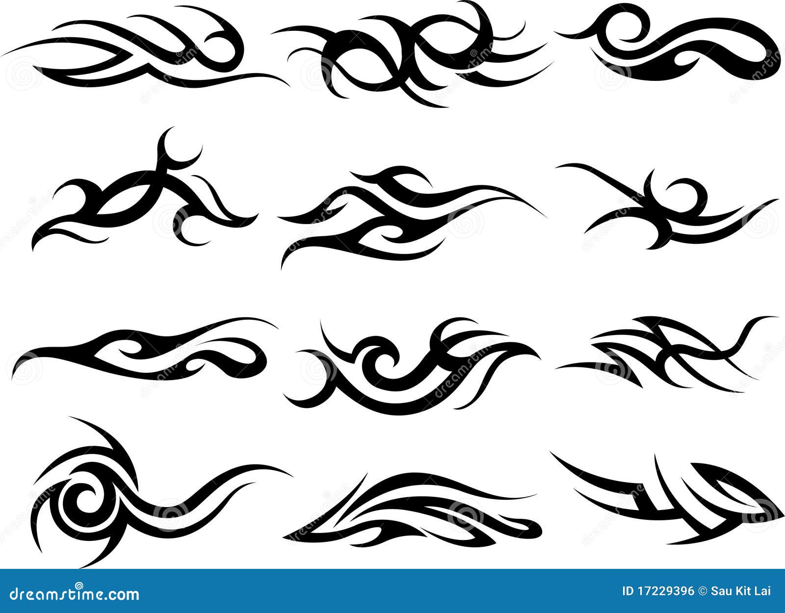 Fire scroll tattoo stock illustration. Illustration of traditional ...