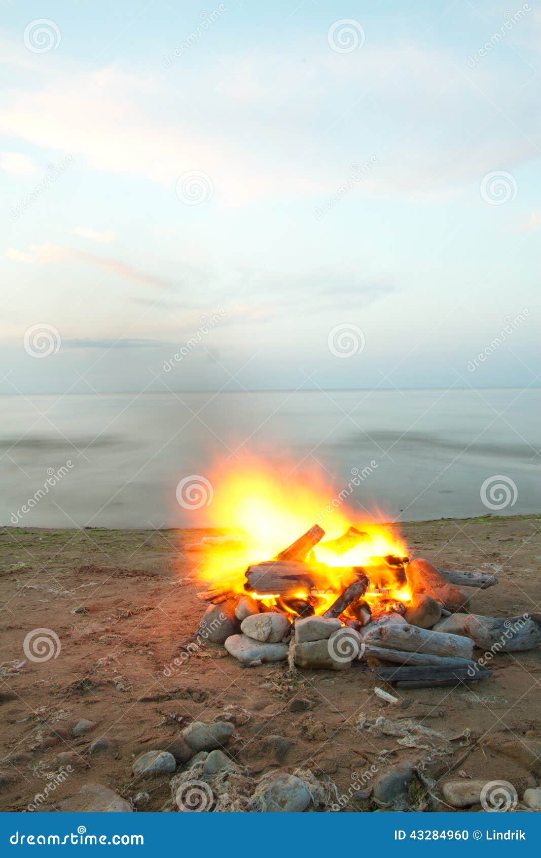 Fire at sea stock photo. Image of black, nature, bonfire - 43284960