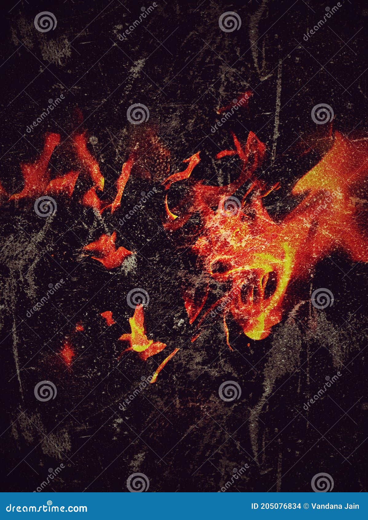 Fire Seamless Texture Tile From Photographic Original.Fire.Fire ...
