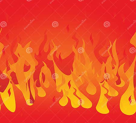 Fire Seamless. Vector Illustration Stock Vector - Illustration of manic ...