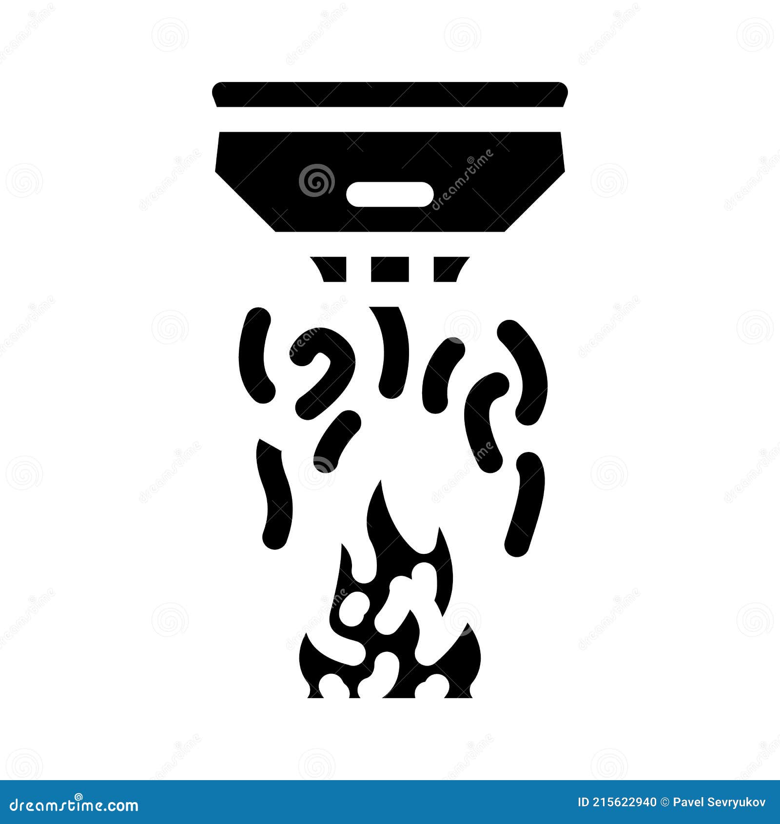 Fire Sensor Glyph Icon Vector Illustration Black Stock Vector ... Fire Sensor Glyph Icon Vector Illustration Black Stock Vector ...