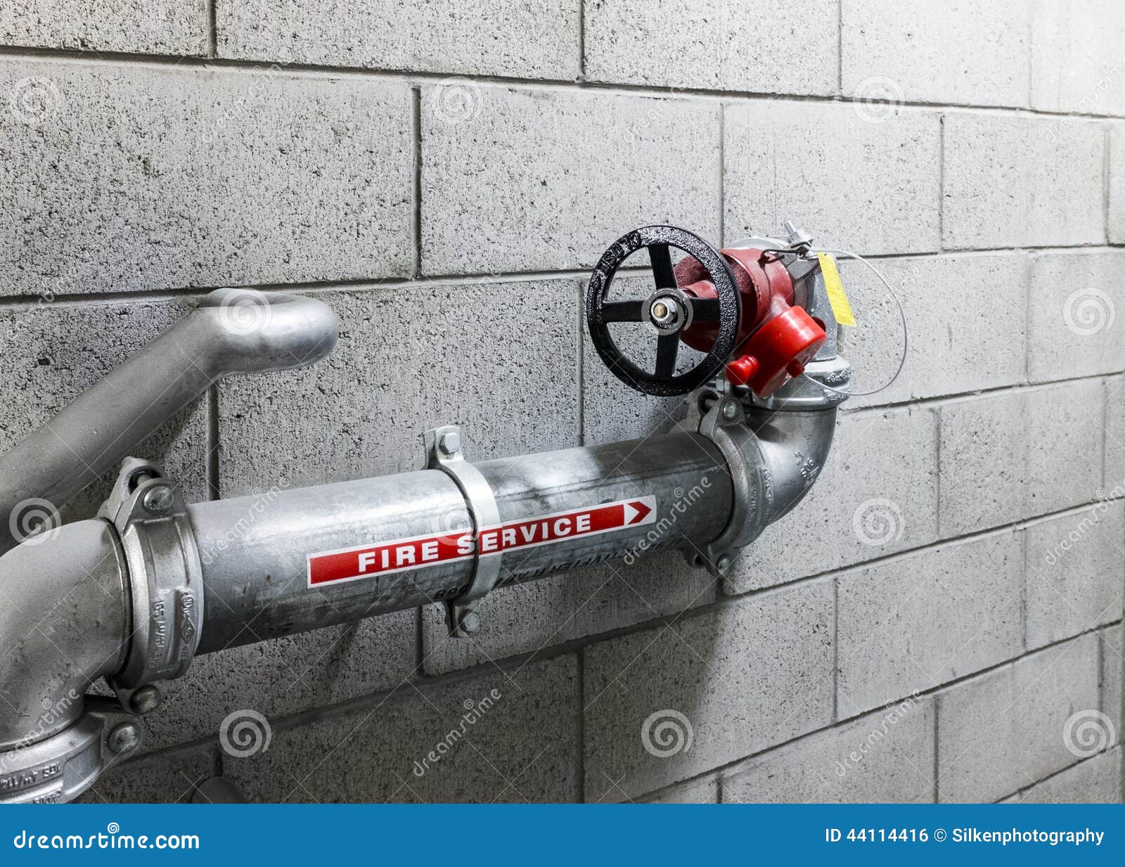 Fire Service Water Pipe stock photo. Image of urban, grey - 44114416