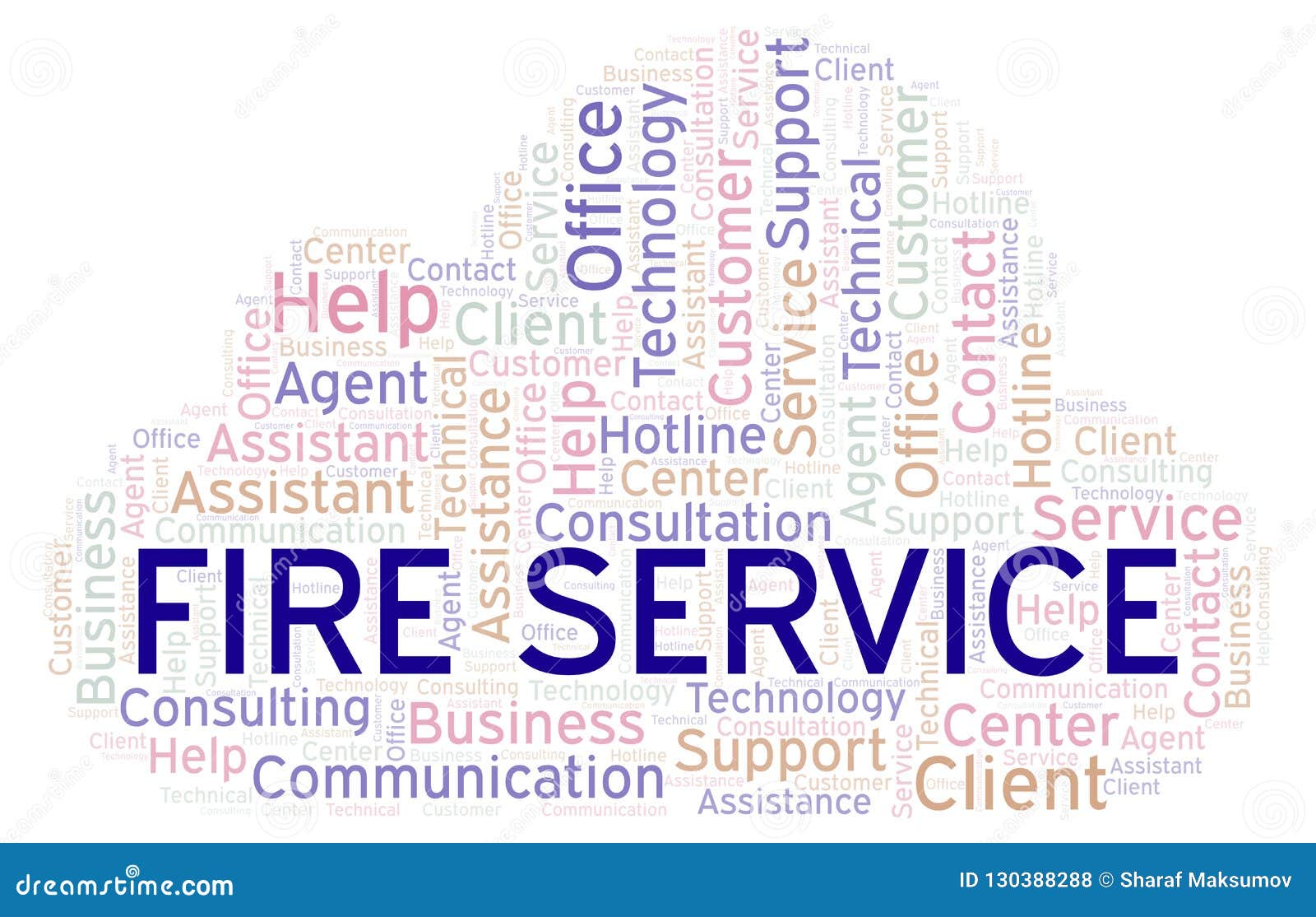 Fire Service word cloud. stock illustration. Illustration of assistance ...