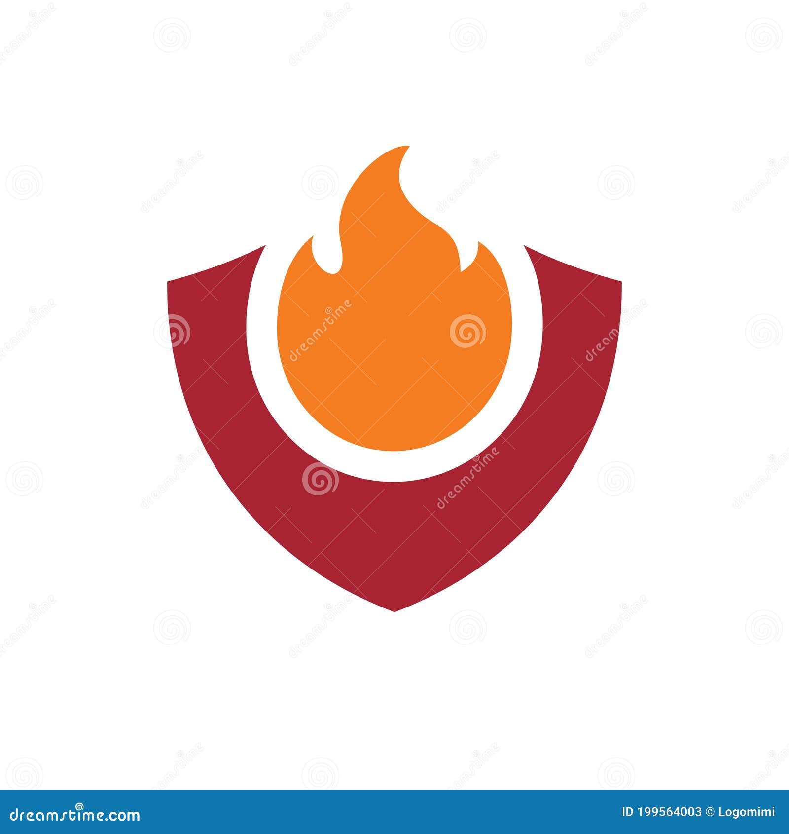 Fire Shield Logo Icon Design, Fire Protection Symbol Stock Vector ...