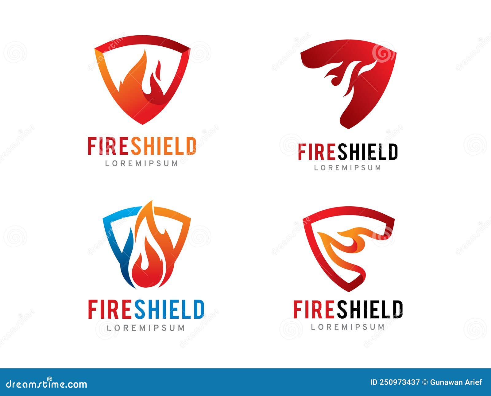 Fire Shield Logo Symbol or Icon Template Stock Vector - Illustration of ...