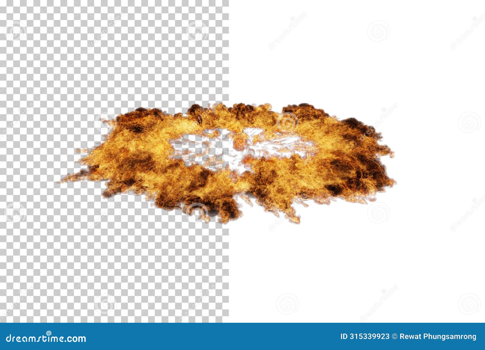 Fire Shockwave on Transparent Background Stock Image - Illustration of ...