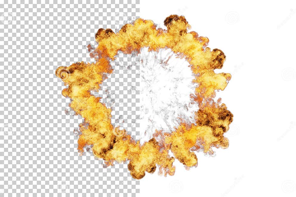 Fire Shockwave on Transparent Background Stock Image - Illustration of ...