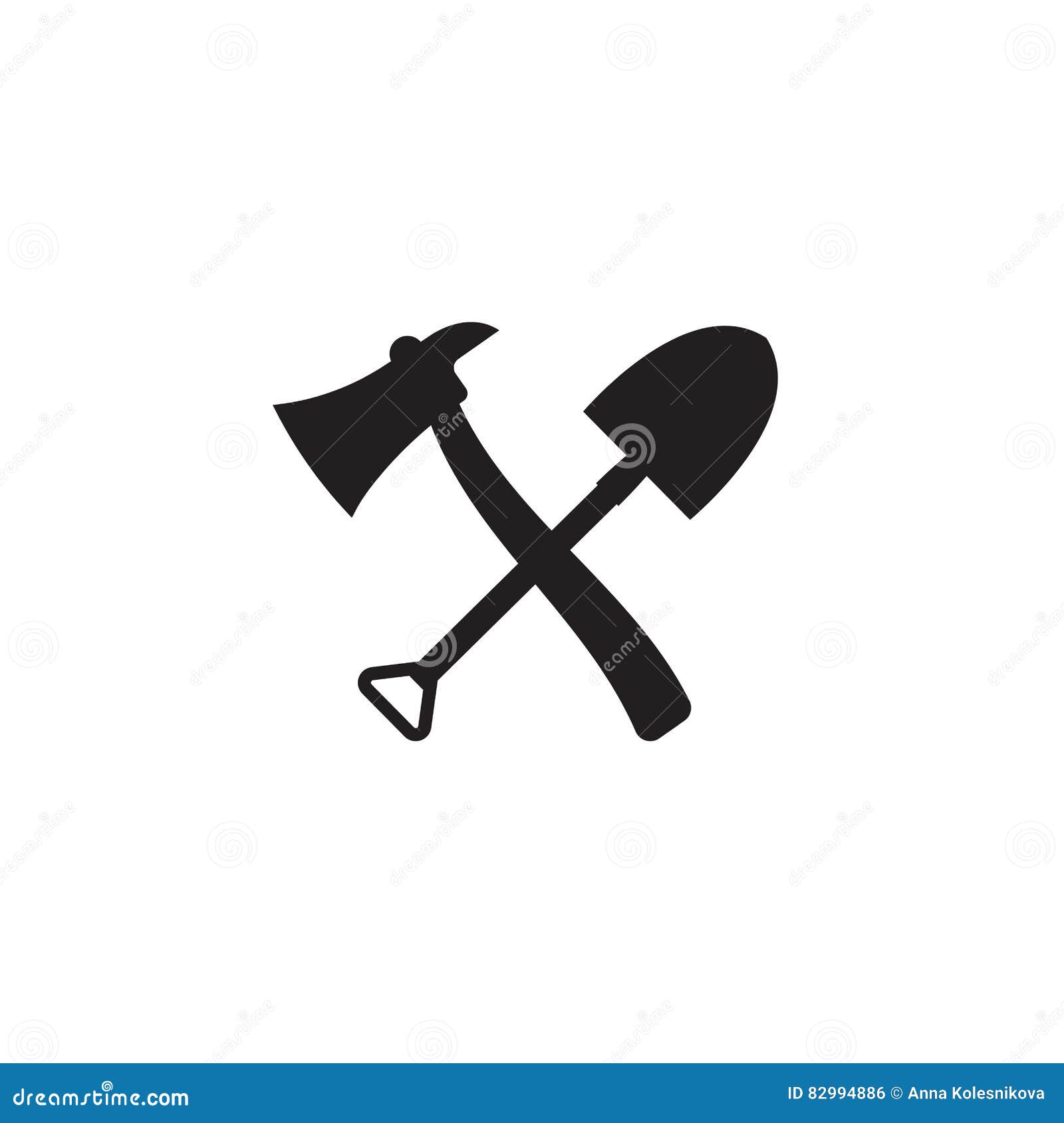 Firefighter Axe Silhouette