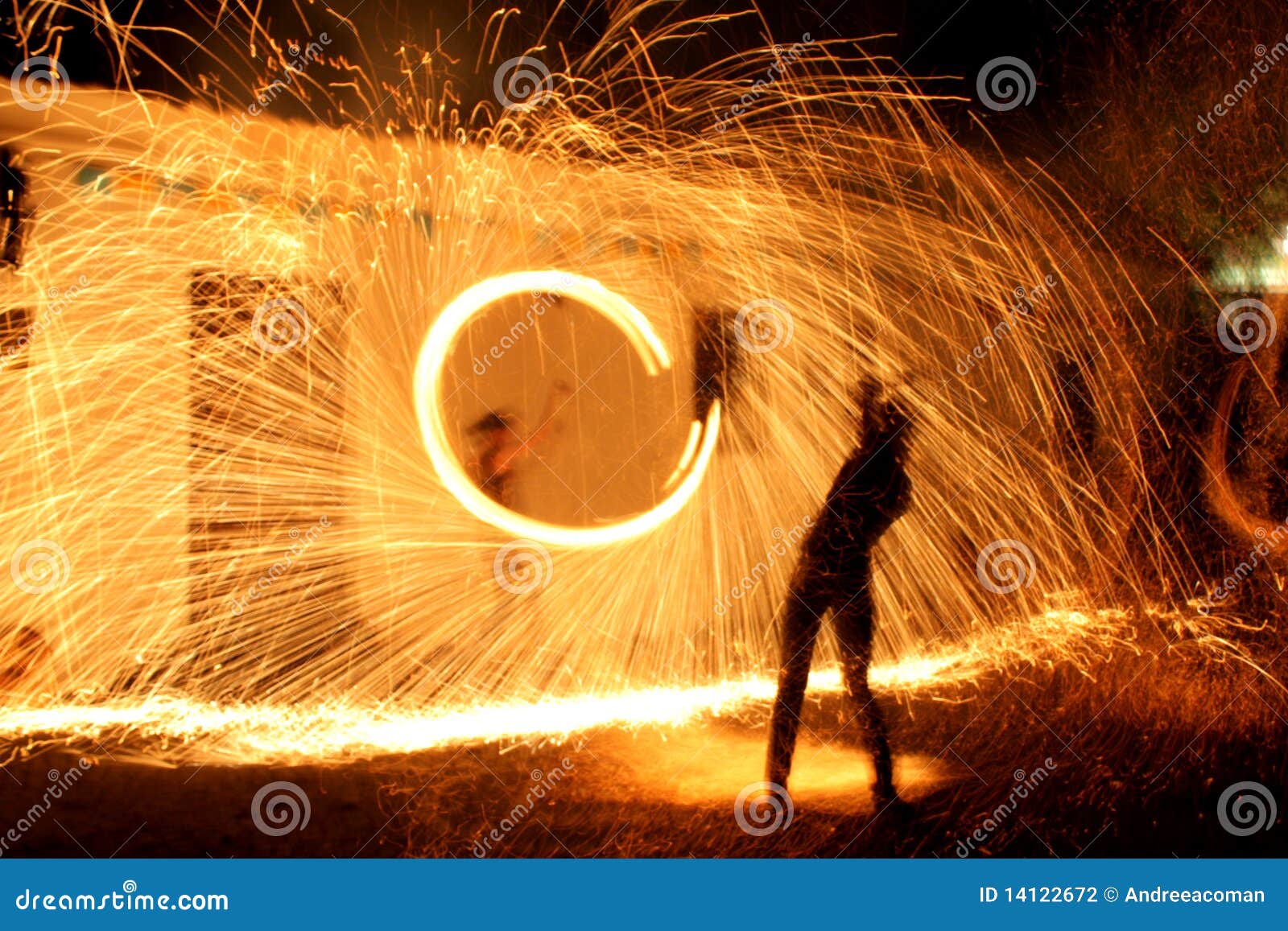 Fire show stock photo. Image of entertainment, bursting - 14122672