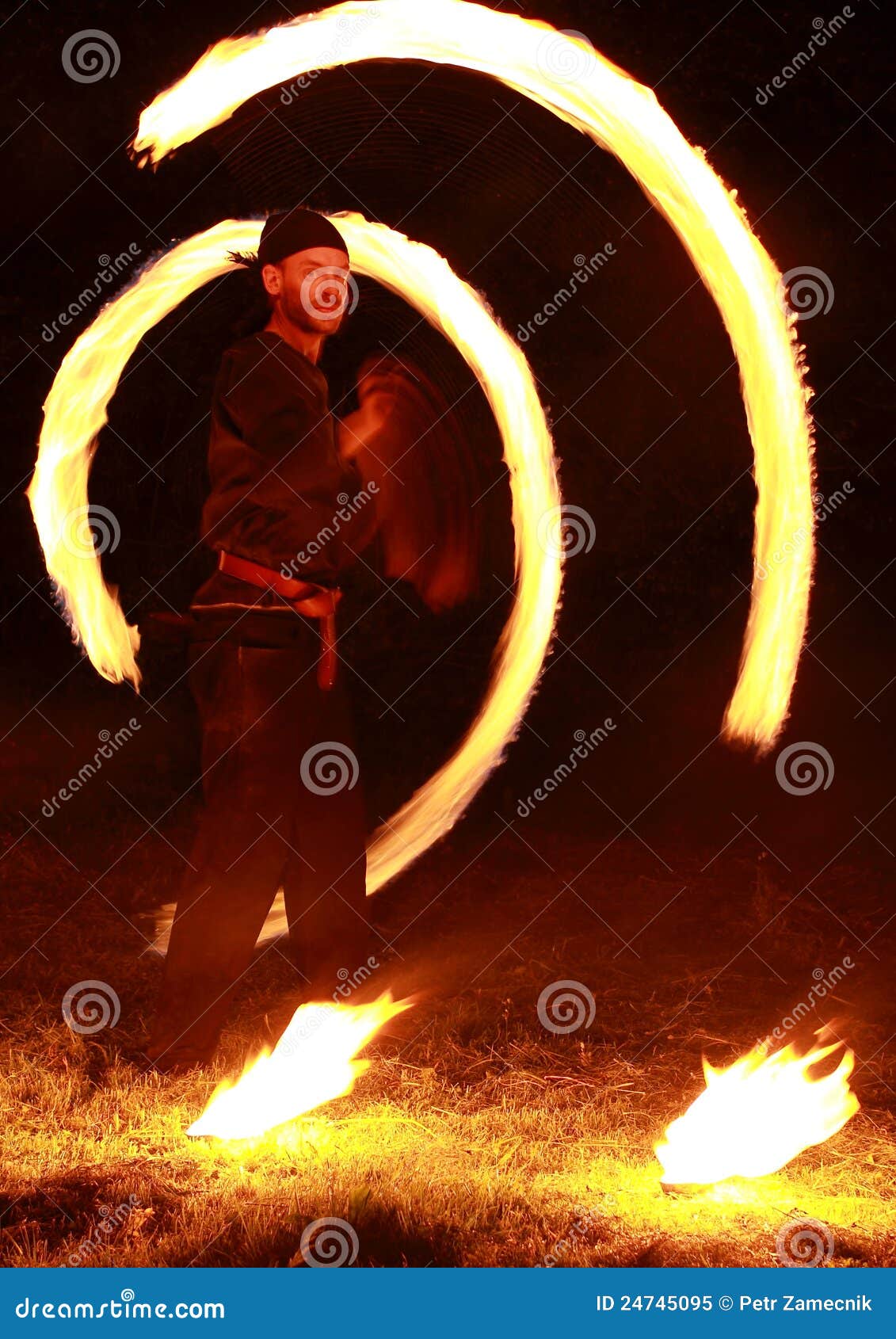 Fire show editorial image. Image of fire, rounds, flame - 24745095