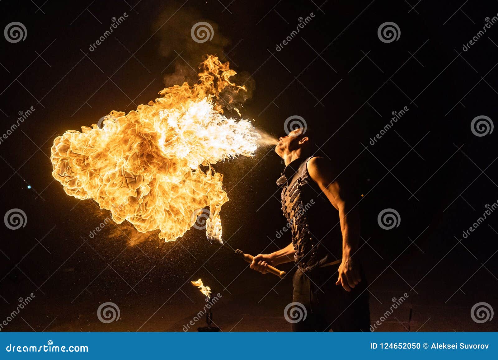 Fire Artist At The Esala Perahera Festival In Kandy Editorial Photo ...