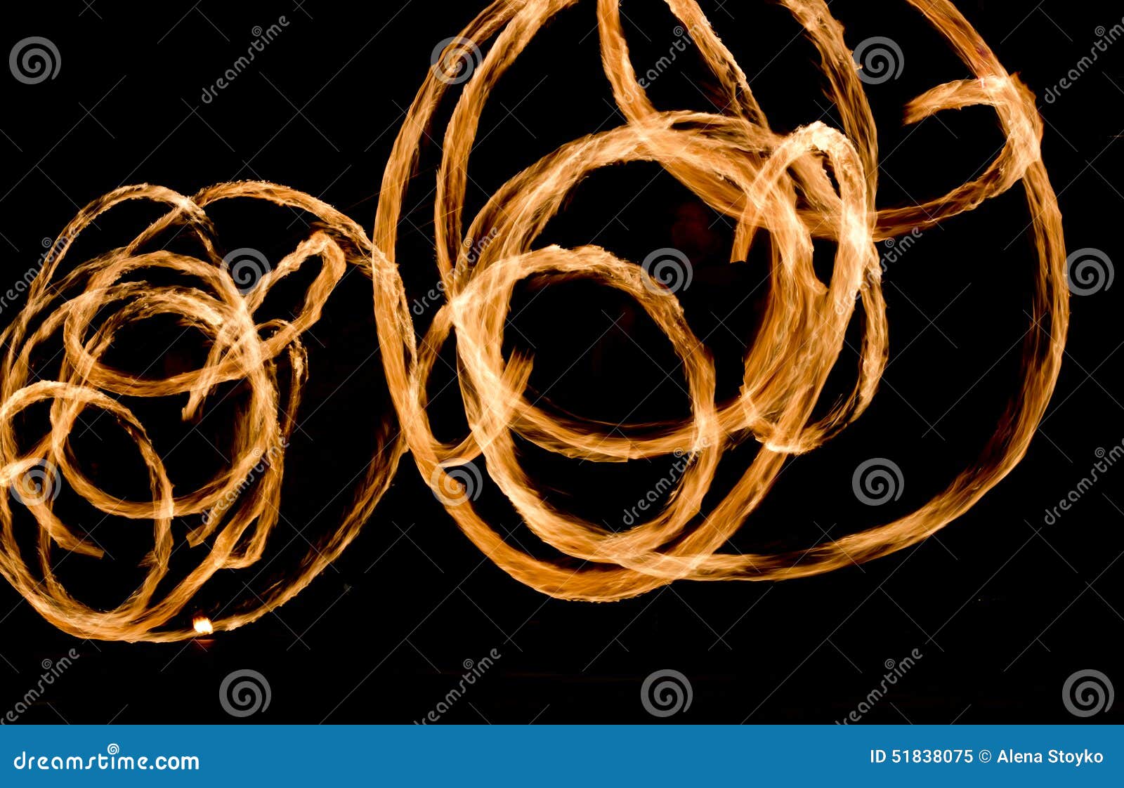 Fire Show Flaming Trails stock image. Image of festival - 51838075