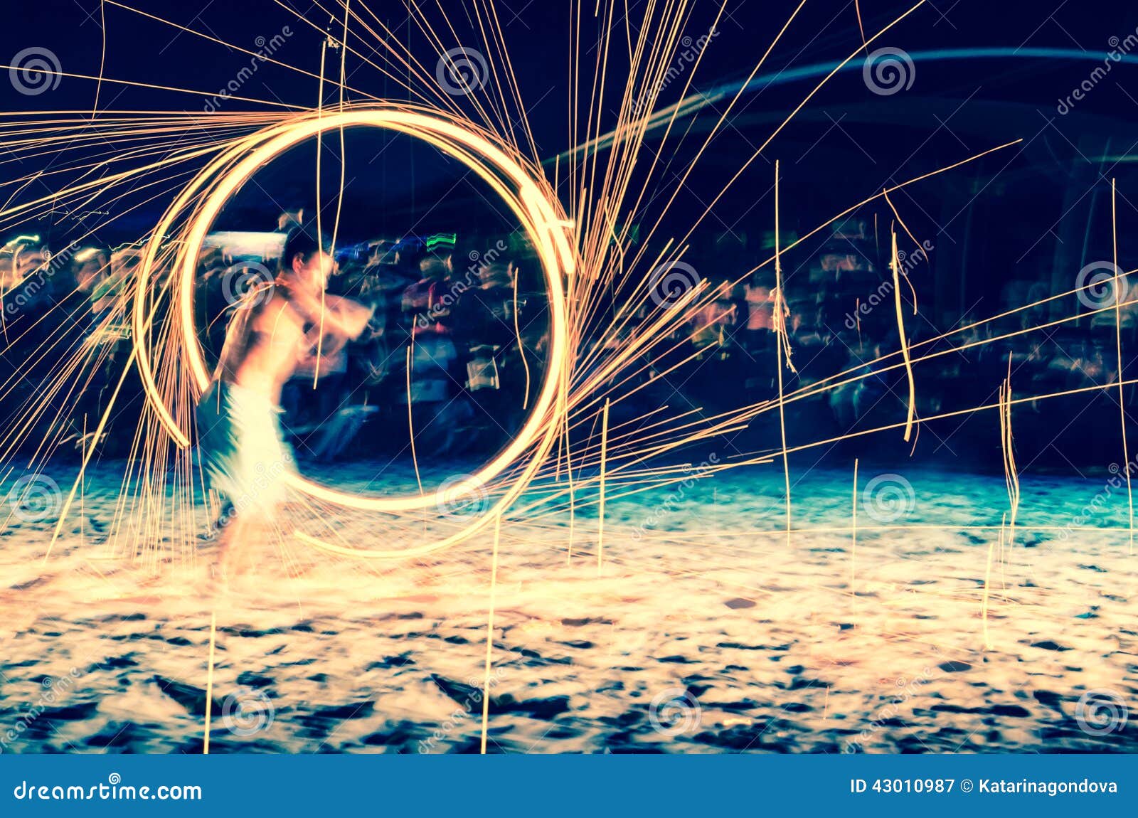 Fire show stock image. Image of show, entertainment, black - 43010987