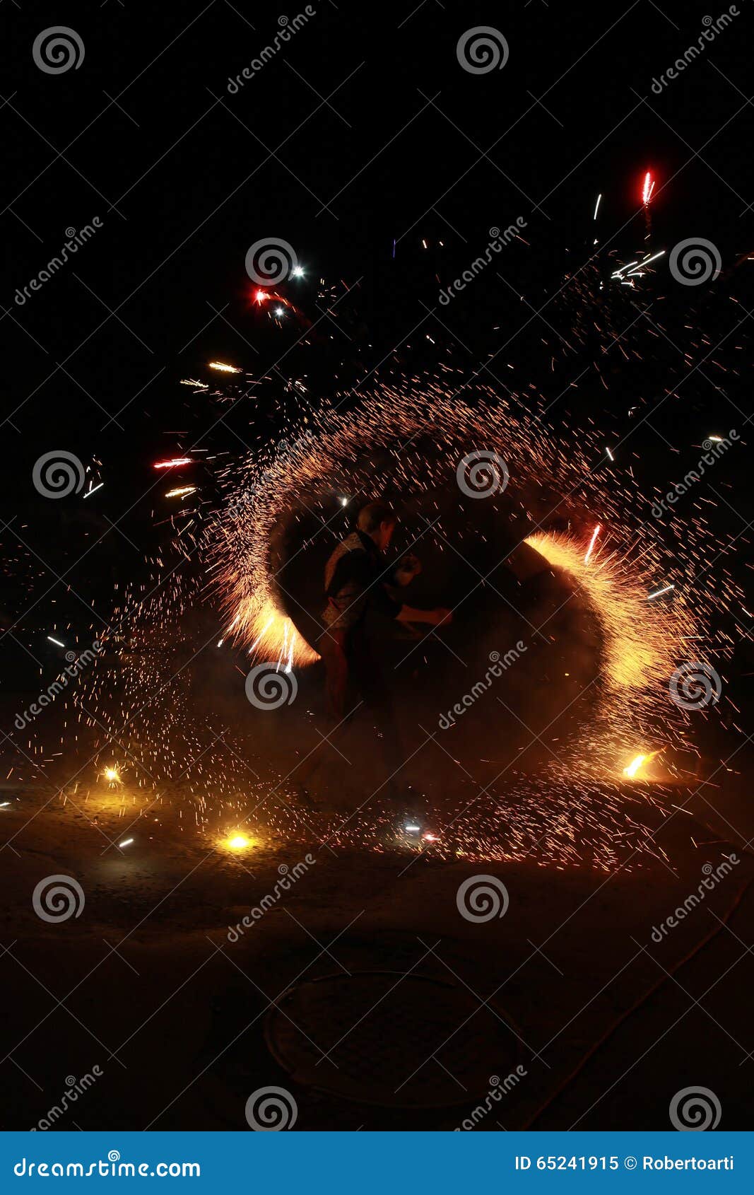 Fire show stock image. Image of people, show, festival - 65241915