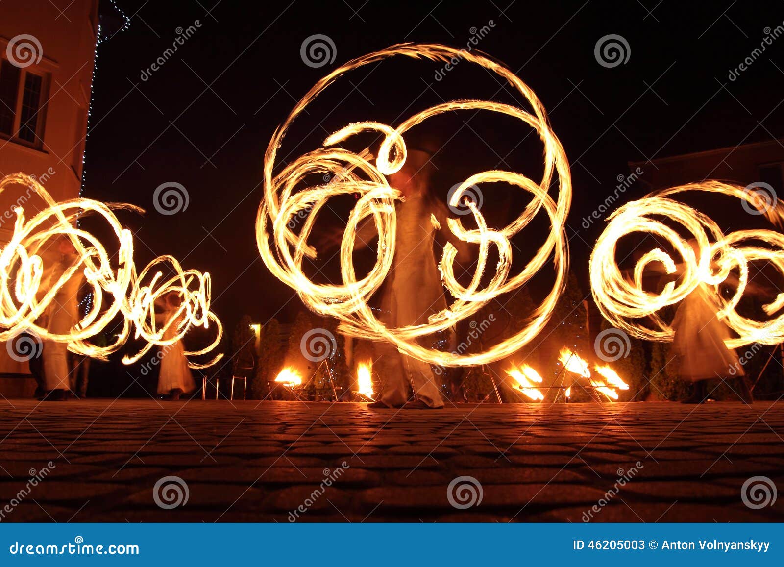Fire show stock image. Image of color, festival, flame - 46205003