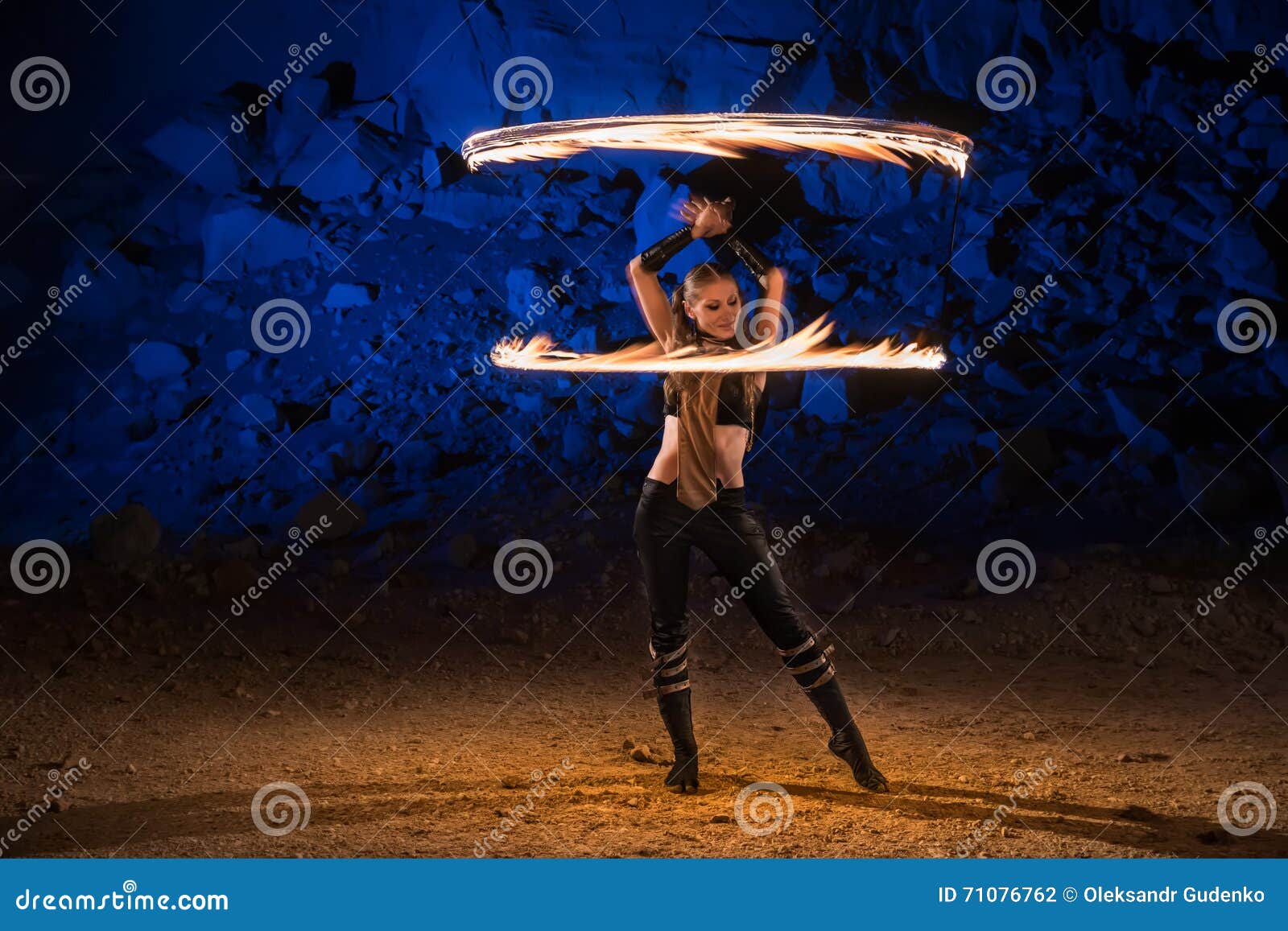 Fire show performance stock photo. Image of event, outside - 71076762