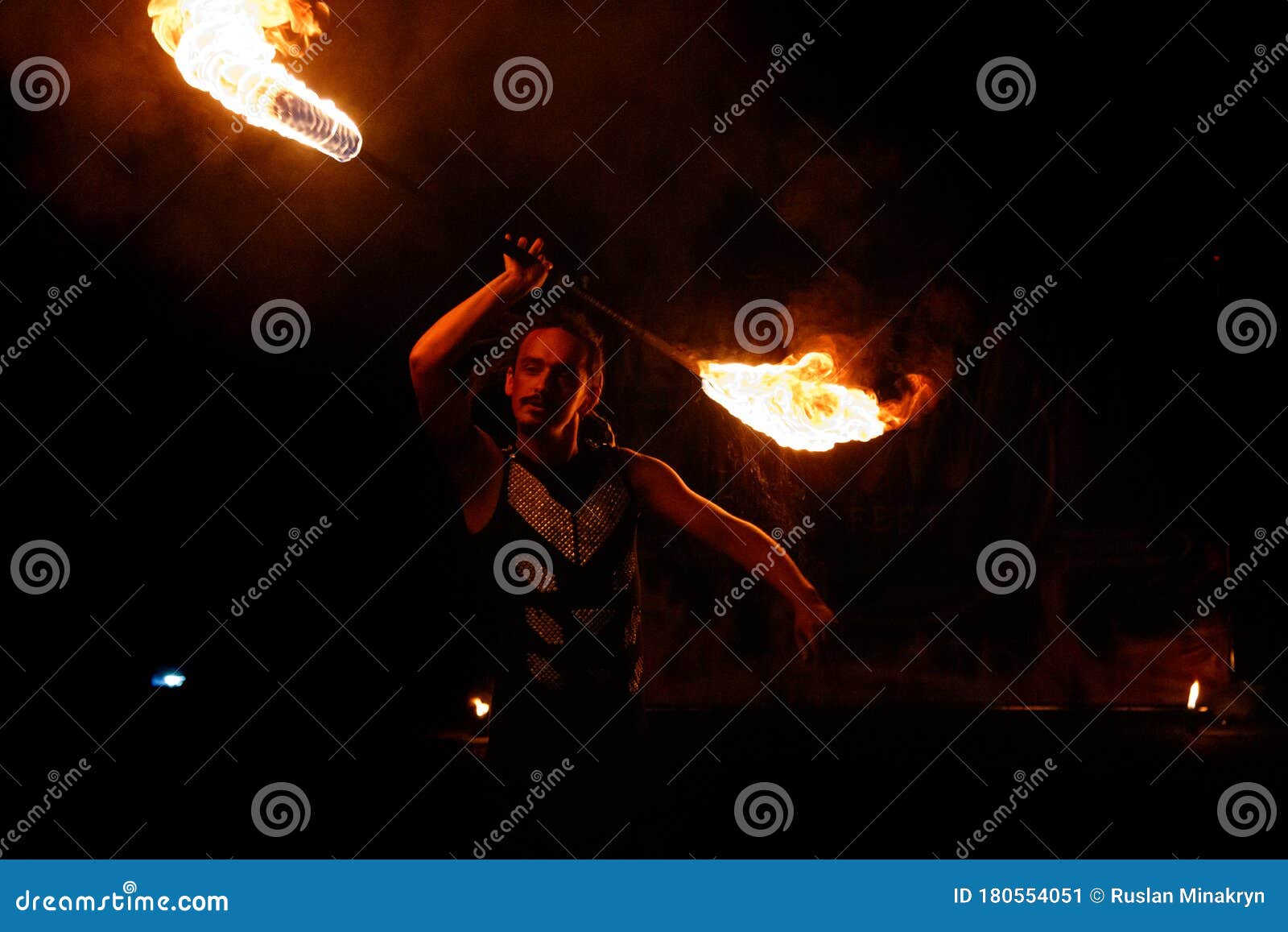 Fire Show, Rotation of Fire Stock Image - Image of culture, heat: 180554051