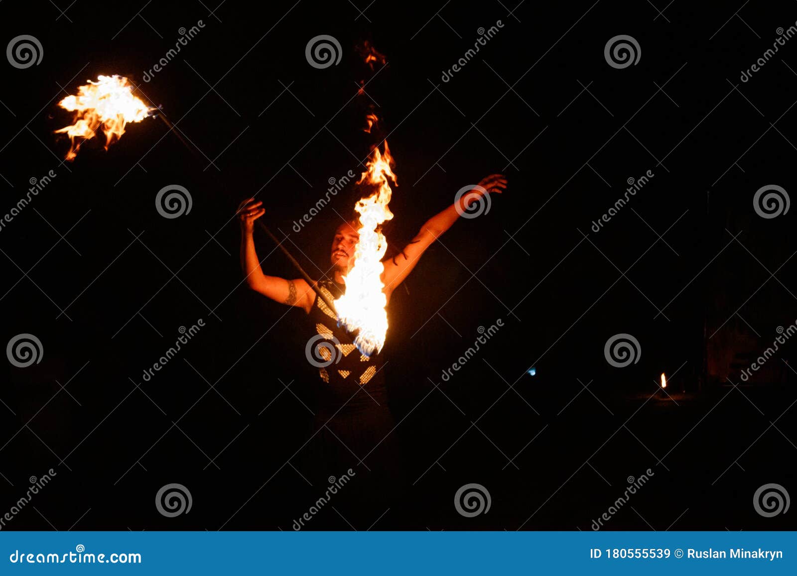 Fire Show, Rotation of Fire Stock Image - Image of life, heat: 180555539
