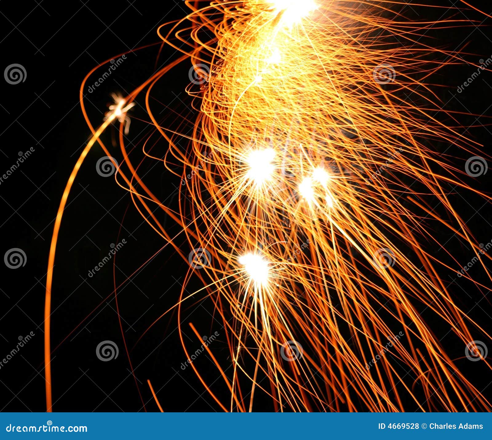 Fire shower stock photo. Image of embers, ember, independance - 4669528