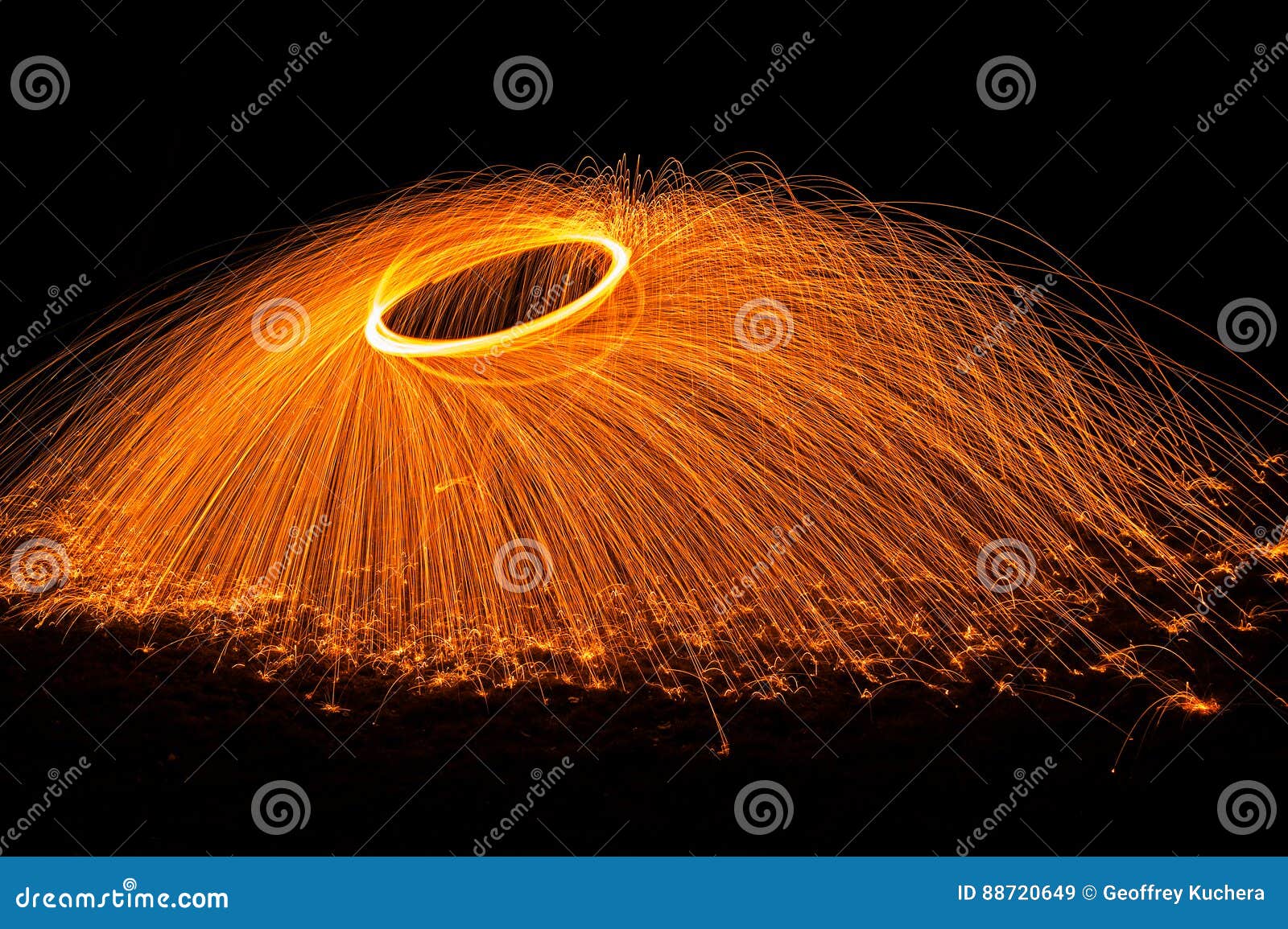 Fire Shower stock image. Image of shower, wool, danger - 88720649
