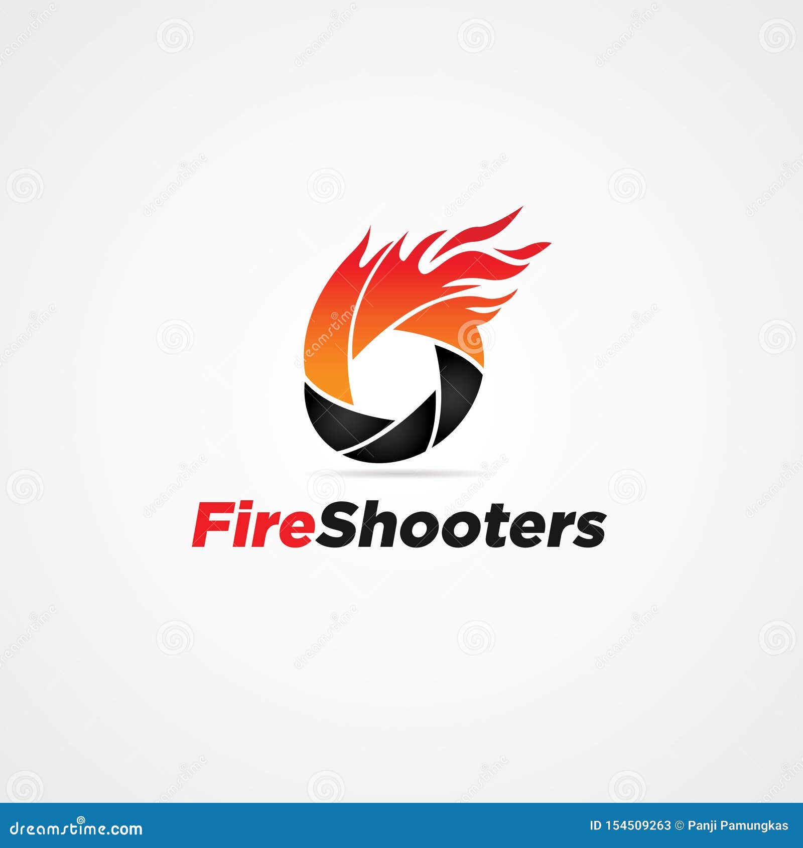Fire Shutter Logo Symbol stock illustration. Illustration of technology ...