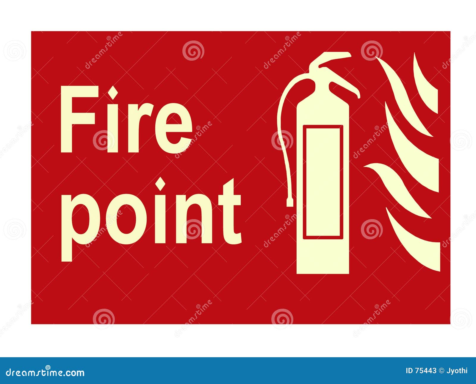 Fire sign stock image. Image of safety, sign, white, extinguisher - 75443