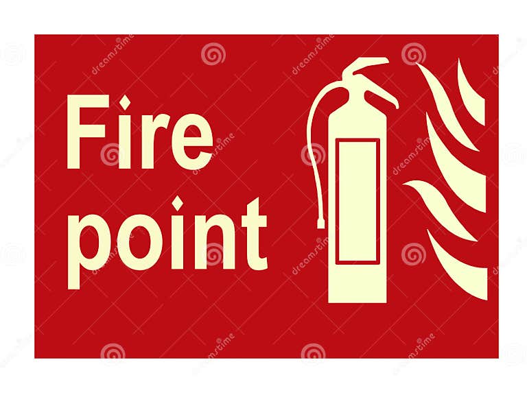 Fire sign stock image. Image of safety, sign, white, extinguisher - 75443