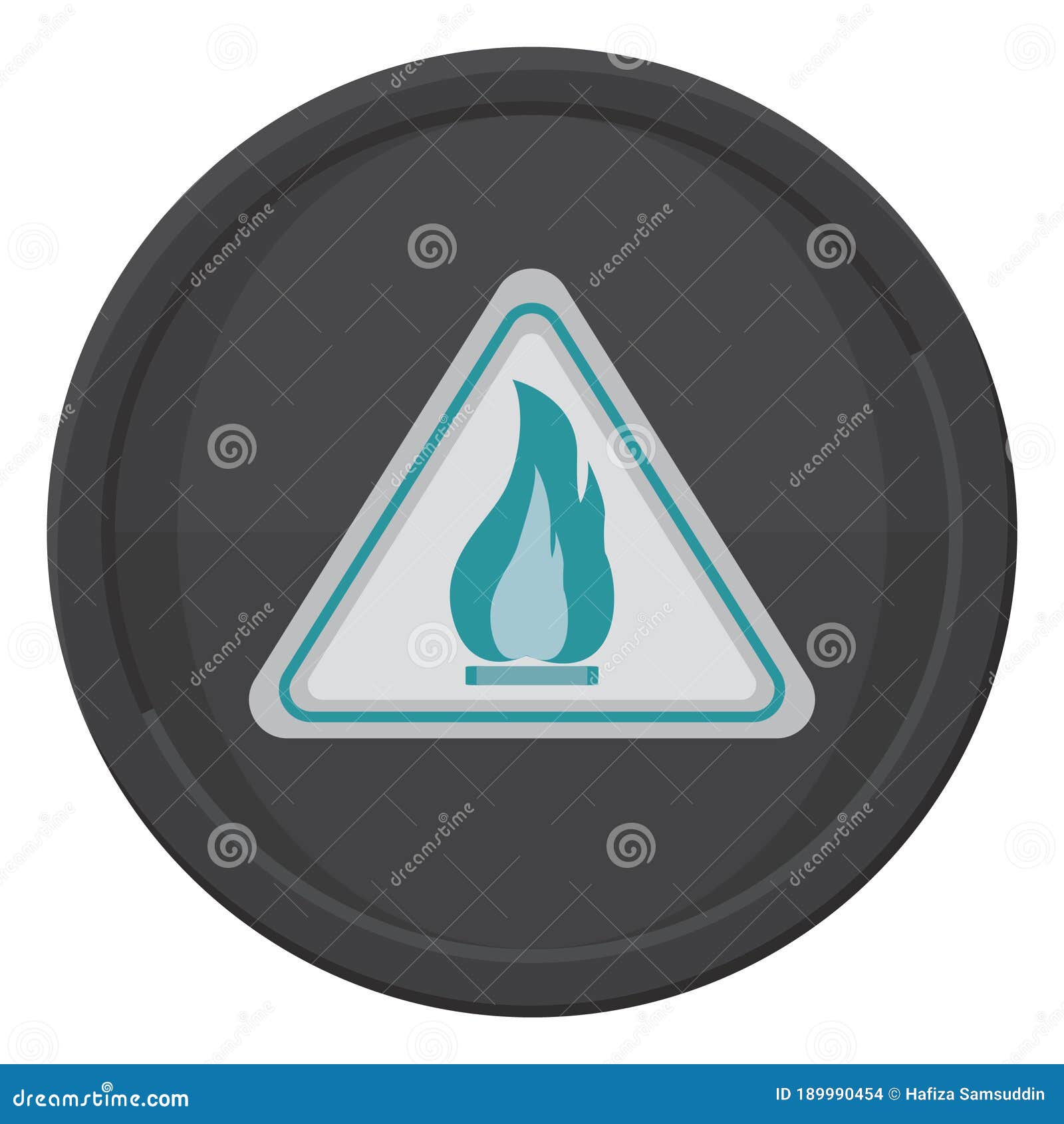 Fire Sign Board. Vector Illustration Decorative Design Stock Vector ...