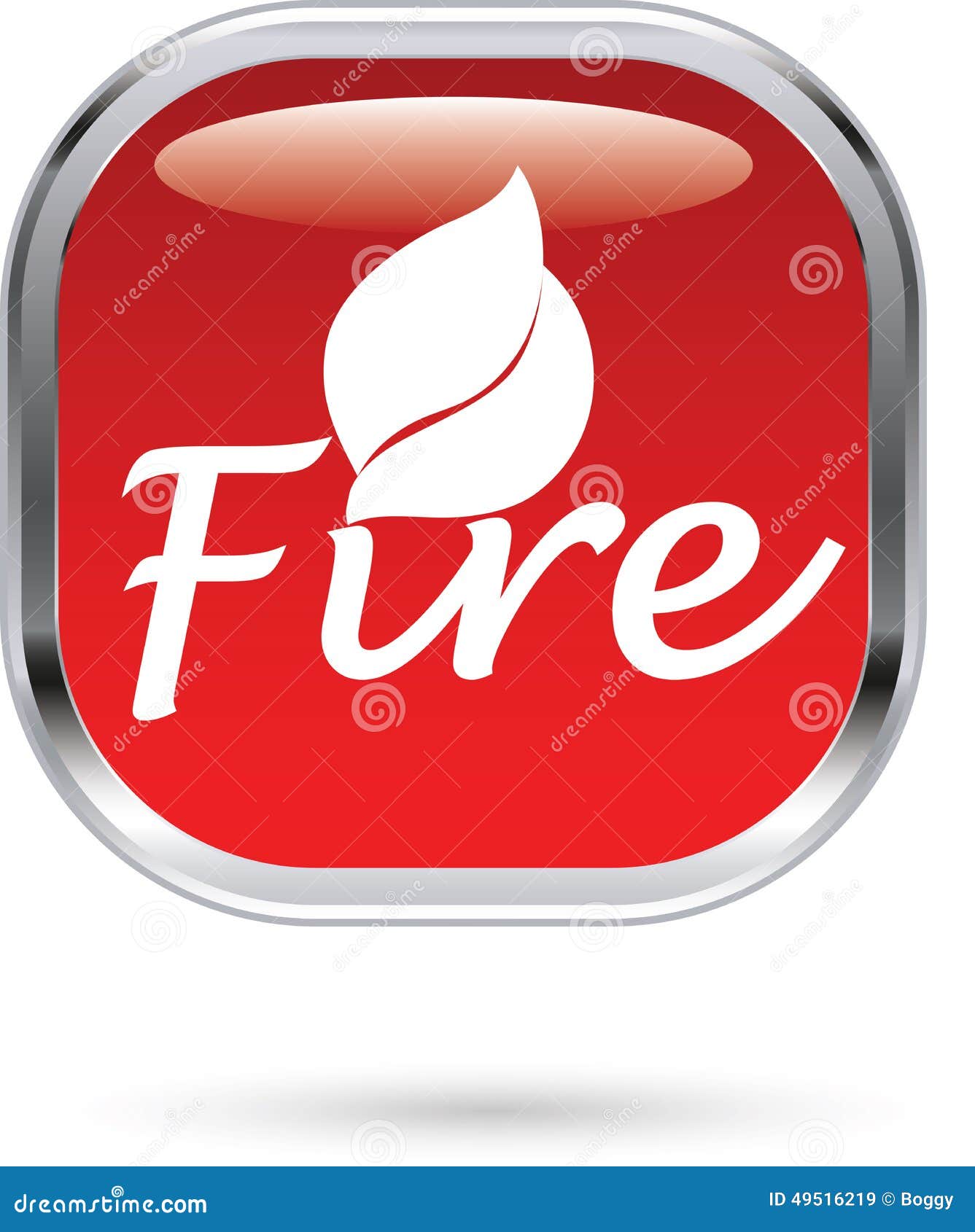 Fire sign stock illustration. Illustration of caution - 49516219