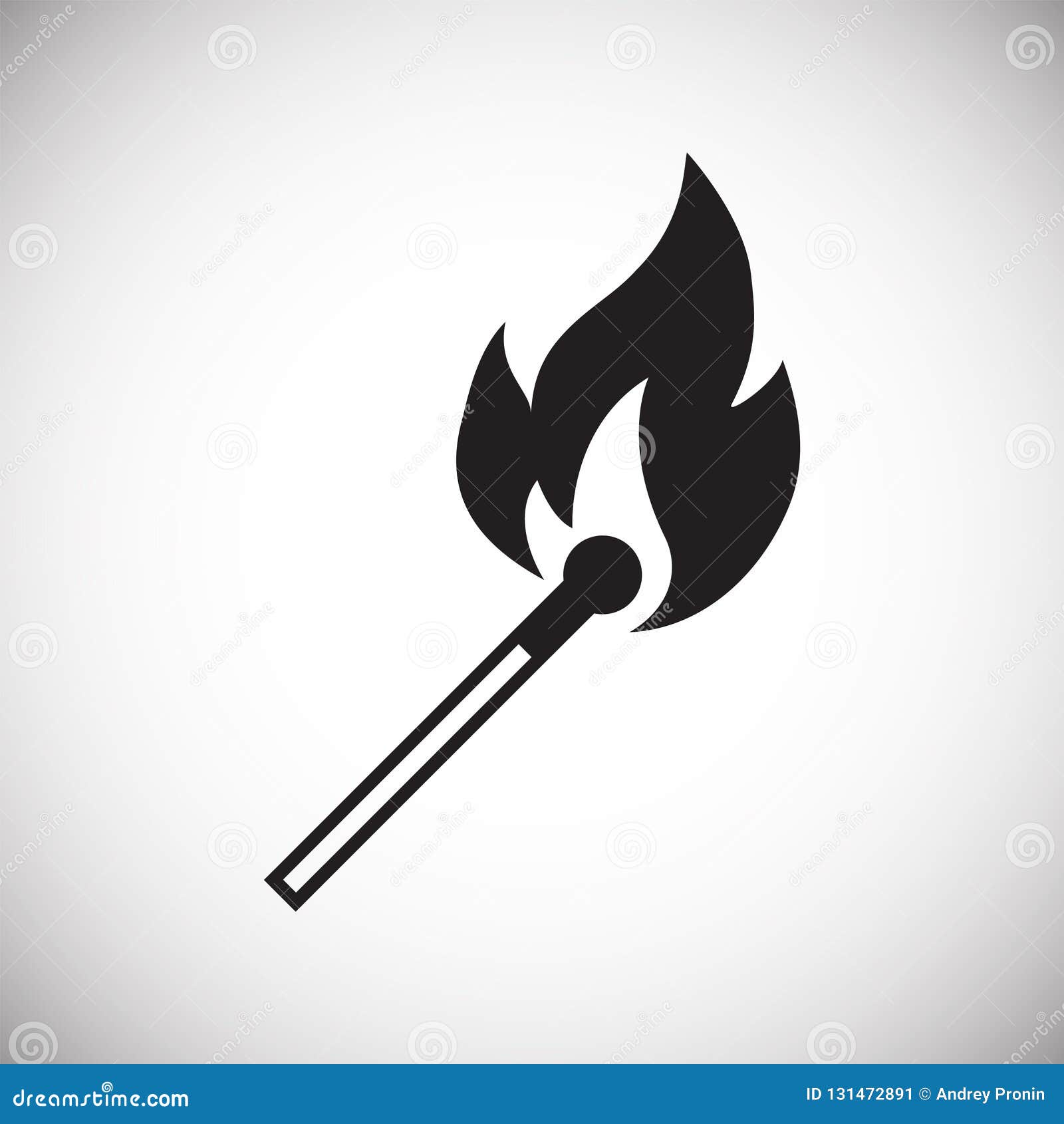 Fire Sign on White Background Stock Vector - Illustration of fire ...