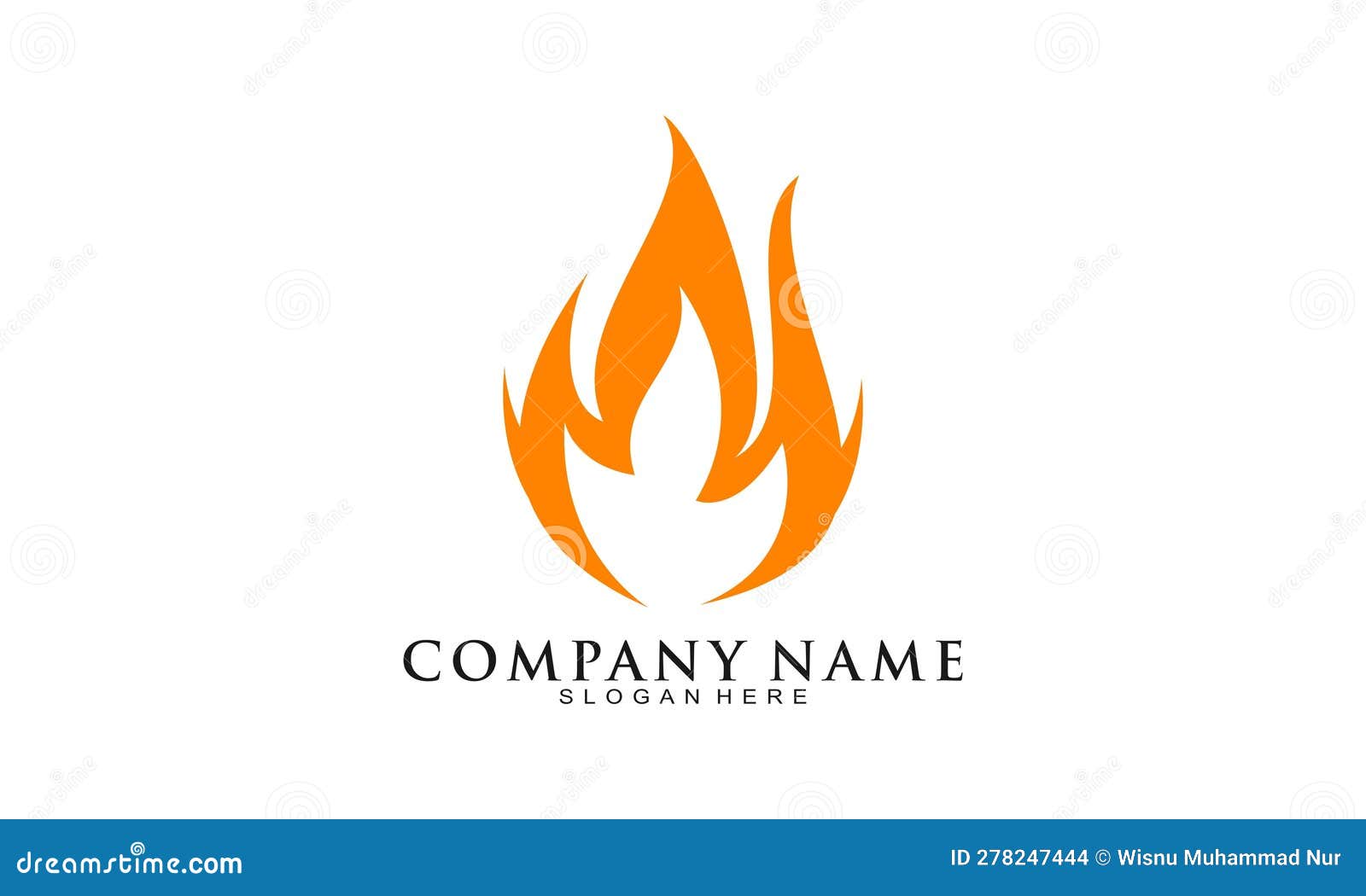 Fire Simple Illustration Vector Logo Stock Vector - Illustration of ...
