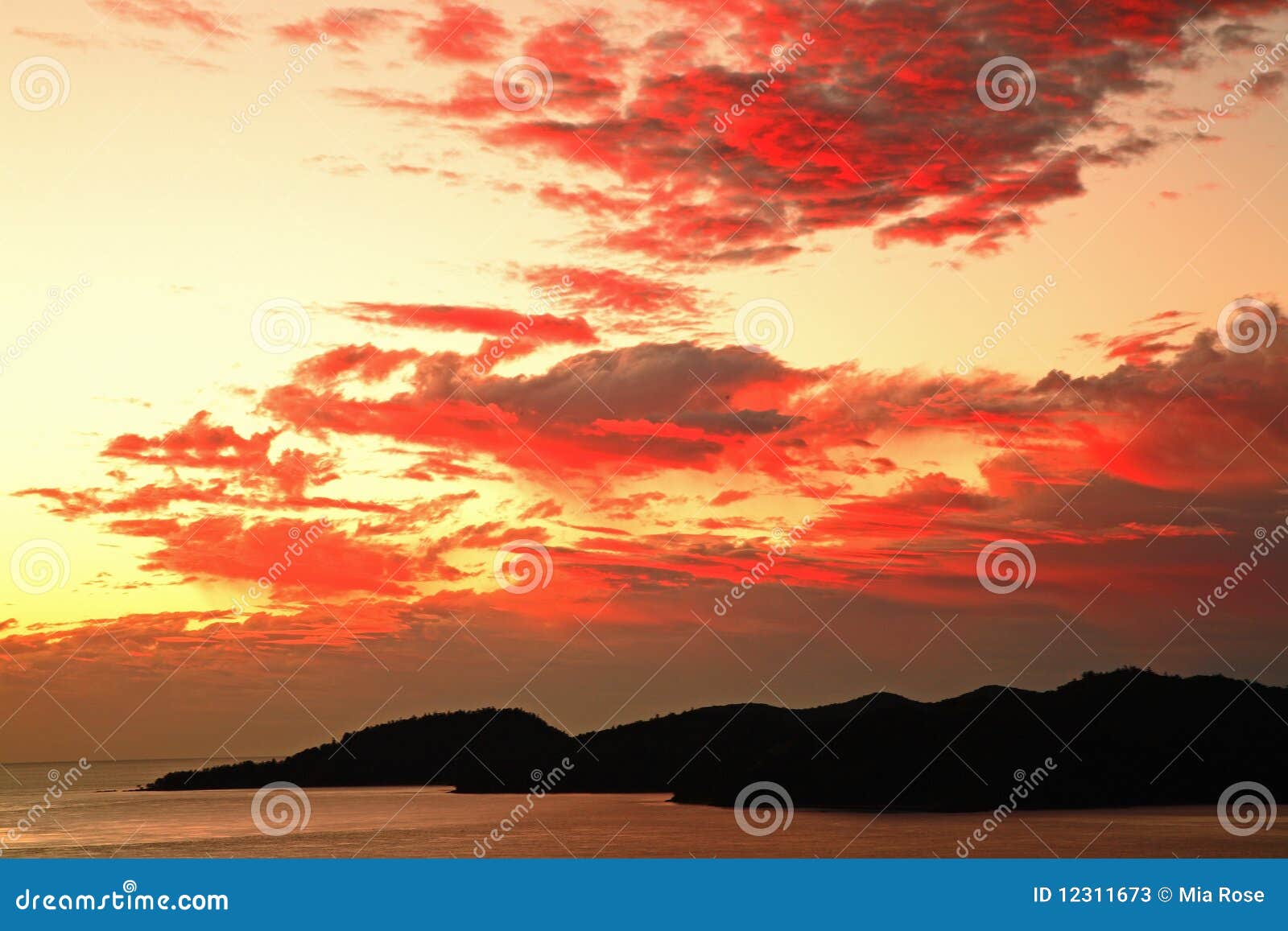 Fire in the Sky stock image. Image of nature, tranquillity - 12311673