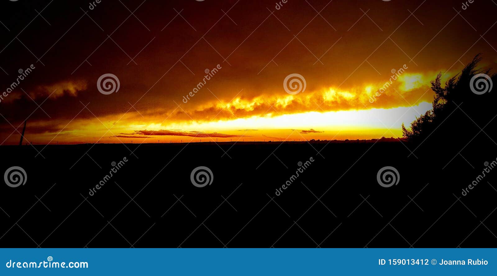 Fire in the Sky, Beautiful Sunset , Stock Photo - Image of sunset, fire ...