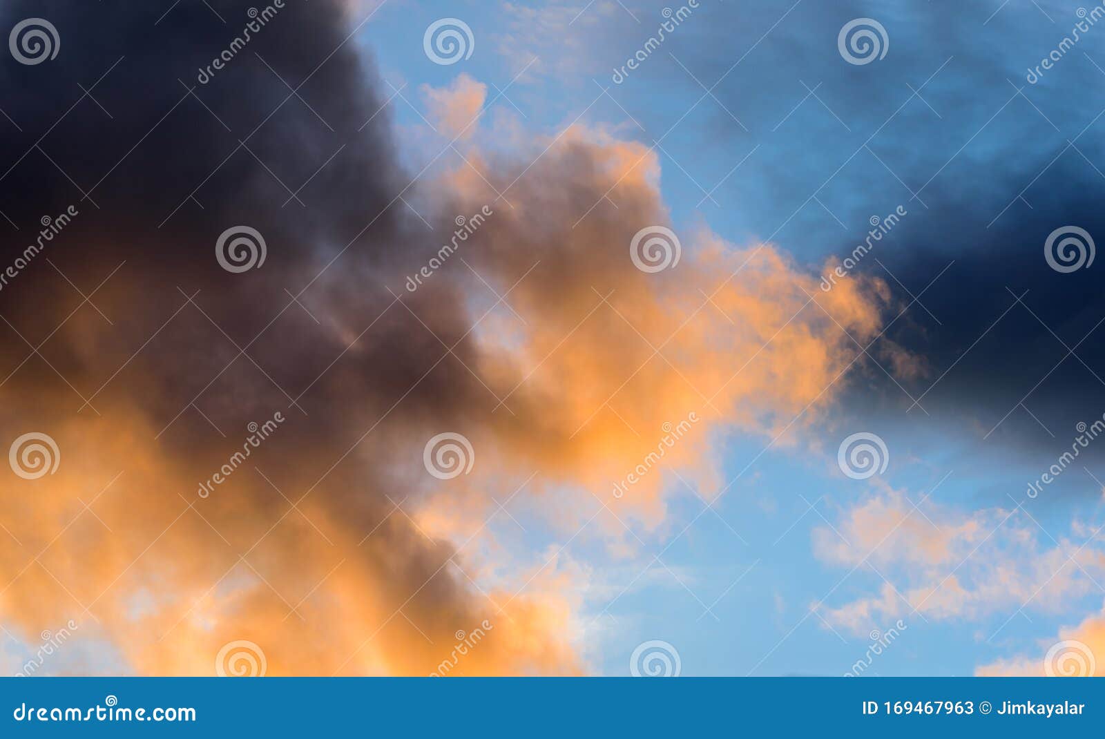 Fire in the Sky Cloud Formations Stock Image - Image of date, season ...